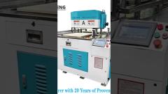 Shoe Making Dual Station Hydraulic Automatic Shoe Upper Sole Leather Die Cutting Machine #machine