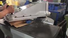 25T Hydraulic Leather Swing Arm Press Cutting Machine