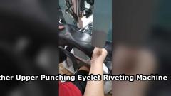 Rubber PVC EVA Footwear Sneaker Sports Shoe Leather Upper Punching Eyelet Riveting Machine