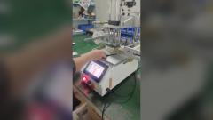 Small Pneumatic Industrial Automatic Label Roll Transfer Machine for Shoes Upper Sole Leather Hot Pr