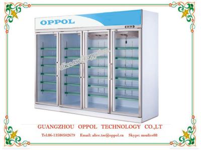 China OP-703 Upright Multi Glass Doors Big Capacity Medical Vaccine Storage Refrigerator for sale