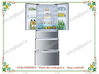China OP-518 Stainless Steel Electricity Power Source No Frost French Doors Refrigerator for sale
