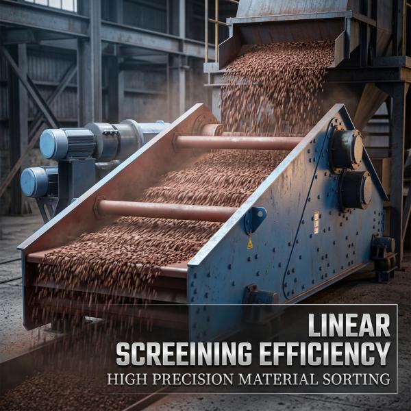 Quality Inertia Linear Screening Machine Fine Vibration Screening Machine 20T 25T 30T for sale