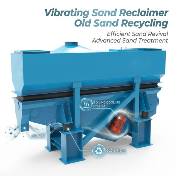 Quality Sand Production Equipment Vibration Boiling Cooling Equipment For Casting Old Sand for sale