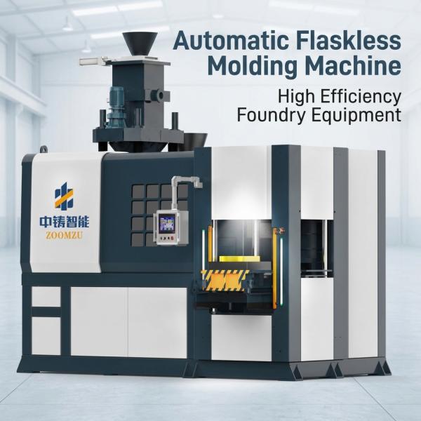 Quality Automatic Horizontal Flaskless Molding Machine With Top Bottom Blowing Green Sand Process for sale