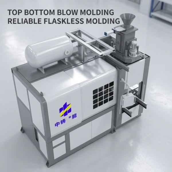 Quality Flaskless Top Bottom Blowing Green Sand Moulding Machine Customizable for sale