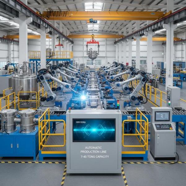 Quality 380V50Hz Customized Automatic Production Line Offering Typically 7-45 Tons for sale