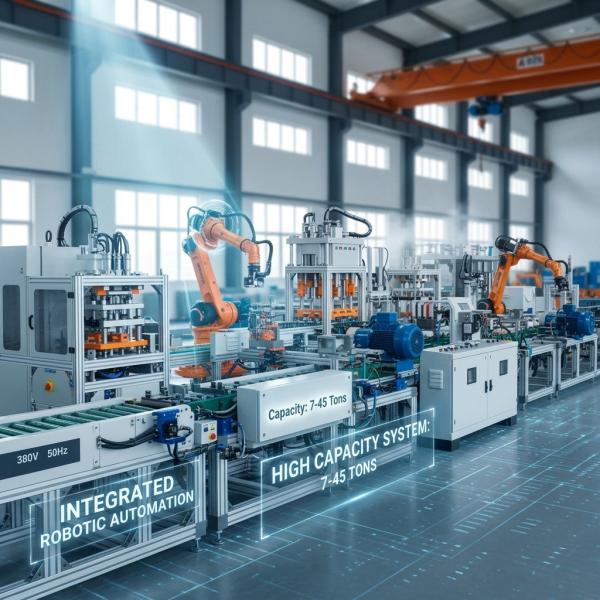 Quality 380V50Hz Customized Automatic Production Line Offering Typically 7-45 Tons Capacity for Optimized Manufacturing Operations for sale