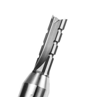 China Woodworking Straight Router Bits Three Edged Anti Broken Practical for sale