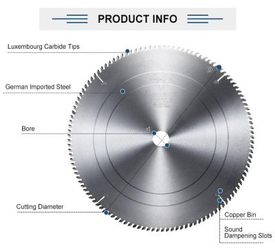 Cina Lame circolari durevoli in alluminio TCT Larghezza superficie liscia 2,8 mm in vendita