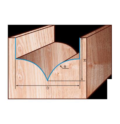 Lamboss Point Cutting Over Groove Router Bit For Wood CNC Wood Carving Bits