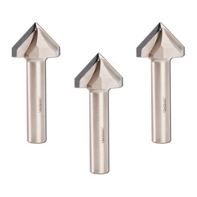 China PCD Diamond/Carbide CNC Engraving Tools Router Bits V Shape for Wood CNC Milling Cutter for sale