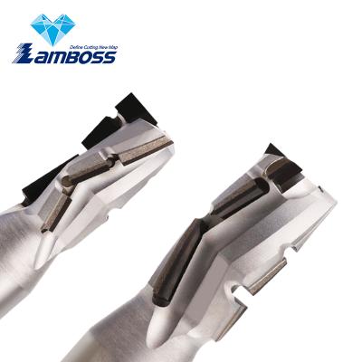 China Lamboss Top Quality Custom Diamond Spiral Edge Milling CNC Router Bits for WoodWorking Chipboard MDF for sale