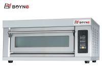 China Microcomputer Controlled Electric Oven One Layer Three Trays 380V 8.4kW Baking Bread Cake for sale