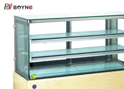 Cina Contenitore per esposizione refrigerato dolce quadrato con la luce del LED, refrigeratore dell'esposizione del dolce per tenere alimento fresco in vendita