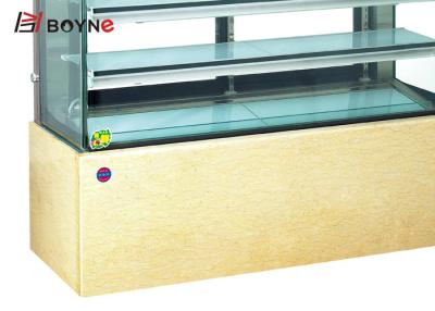 Cina Contenitore per esposizione refrigerato dolce quadrato con la luce del LED, refrigeratore dell'esposizione del dolce per tenere alimento fresco in vendita