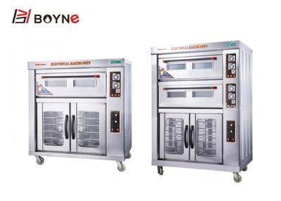 China De Oven Dubbel Dek 1300x835x1800mm van het restaurant Industrieel Baksel het Ondoordringbaar maken Brood Te koop