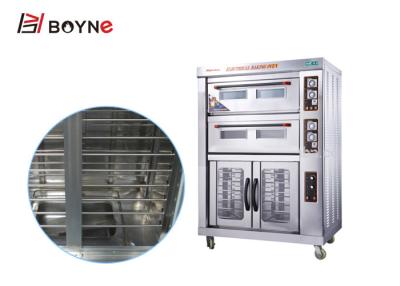 China De Oven Dubbel Dek 1300x835x1800mm van het restaurant Industrieel Baksel het Ondoordringbaar maken Brood Te koop