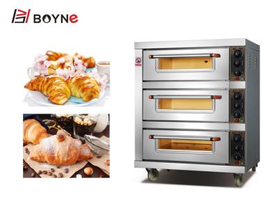 中国 3パン屋の店または台所のためのデッキ3の皿12kwの産業焼けるオーブン 販売のため