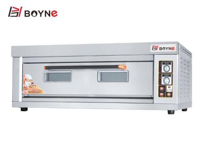 China Forno de aço inoxidável do pão das bandejas da plataforma 3 do forno de vidro dobro comercial da plataforma da padaria da porta 1 à venda