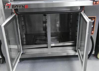 China Bakkerij Professioneel Dubbel Dek Vier Dienbladen Elektrisch Oven With Proffer Commercial Kitchen Te koop