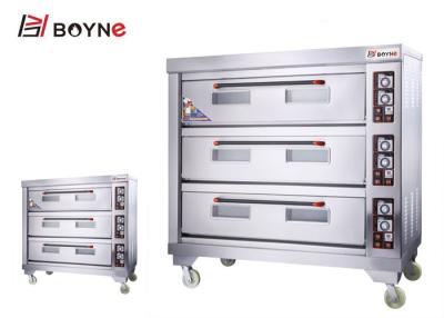 China Plataforma comercial Oven Three Deck Six Tray da padaria para o uso do hotel à venda