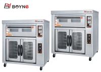 China Electric Two Deck Four Tray Deck Oven 16kW 380V with Twelve Proofer for Bakery for sale