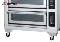 China Three Layer Six Trays Deck Oven 380V Electric with Digital Computer Control for sale
