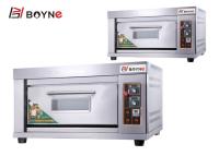 China Commercial Electric One Tray Bakery Deck Oven 4.8kW 220V Mechanical Timer 300°C for sale