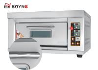 China Commercial Electric One Tray Bakery Deck Oven 4.8kW 220V Mechanical Timer 300°C for sale