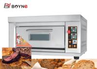 China Commercial Electric One Tray Bakery Deck Oven 4.8kW 220V Mechanical Timer 300°C for sale