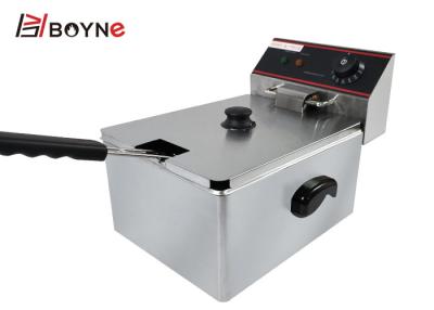 Cina Friggitrice elettrica canestro ad un solo serbatoio della friggitrice del singolo per il ristorante in vendita
