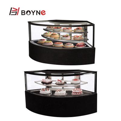 Cina Tipo congelatore di D di Horizont Al Two Layers Cake Display a forma di ventaglio in vendita