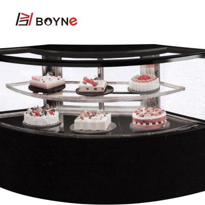 Cina Tipo congelatore di D di Horizont Al Two Layers Cake Display a forma di ventaglio in vendita
