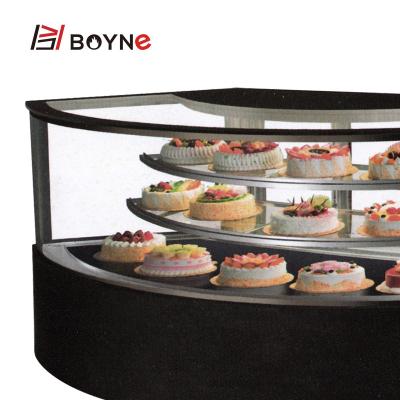 Cina Tipo congelatore di D di Horizont Al Two Layers Cake Display a forma di ventaglio in vendita