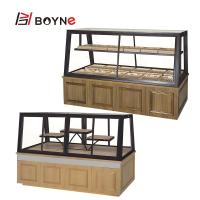 China Single Sided Two Layer Bread Display Cabinet 1500mm for Bakery Shop for sale