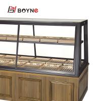 China Single Sided Two Layer Bread Display Cabinet 1500mm for Bakery Shop for sale