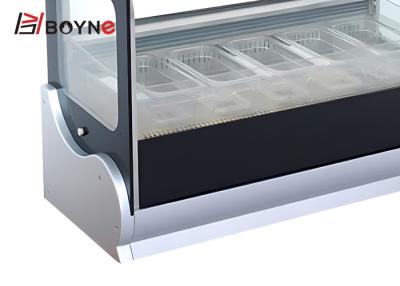 Cina L'arco modella la vetrina dolce del dessert del congelatore dell'esposizione del gelato di R404a in vendita