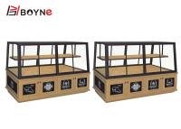 China Two Side Opened Bakery Pastry Display Case 1500mm Wooden Base Cabinet for sale