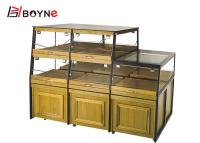China Two Side Opened Bakery Pastry Display Case 1500mm Wooden Base Cabinet for sale