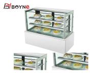 China Three Layer Marble Base Cake Showcase Chiller 220V 900mm for Restaurant Bakery for sale
