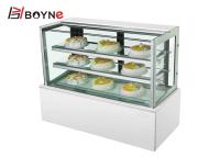 China Three Layer Marble Base Cake Showcase Chiller 220V 900mm for Restaurant Bakery for sale