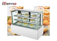 China Three Layer Marble Base Cake Showcase Chiller 220V 900mm for Restaurant Bakery for sale