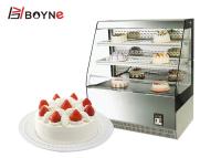 China 5 Layer Cake Display Case Bakery Showcase 220V Air Cooling with Marble Base for sale