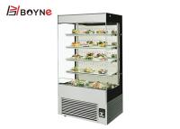 China 5 Layer Cake Display Case Bakery Showcase 220V Air Cooling with Marble Base for sale