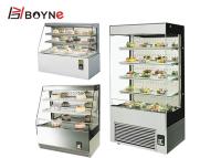 China 5 Layer Cake Display Case Bakery Showcase 220V Air Cooling with Marble Base for sale