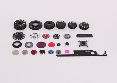 China Decoration Metal Stamping Products Rotate Button Plate Anodized Printing for sale