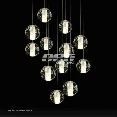 China Led Glass Decorative Chandelier Lighting Fixture Hanging Lamp for sale