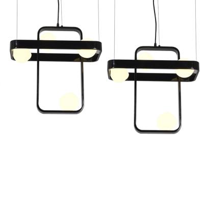 China Vintage Iron Black Chandelier Ceiling Pendant Lighting Lamp for sale