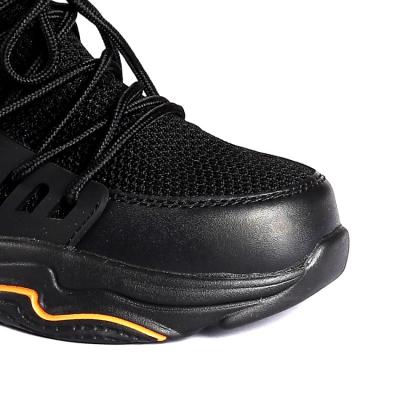 Cina Calzature unisex in tessuto nero a taglio basso / resistenti Lace up Steel Toe Woodland Safety Shoes in vendita